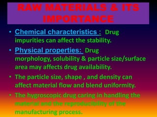 Validation of raw materials | PPSX