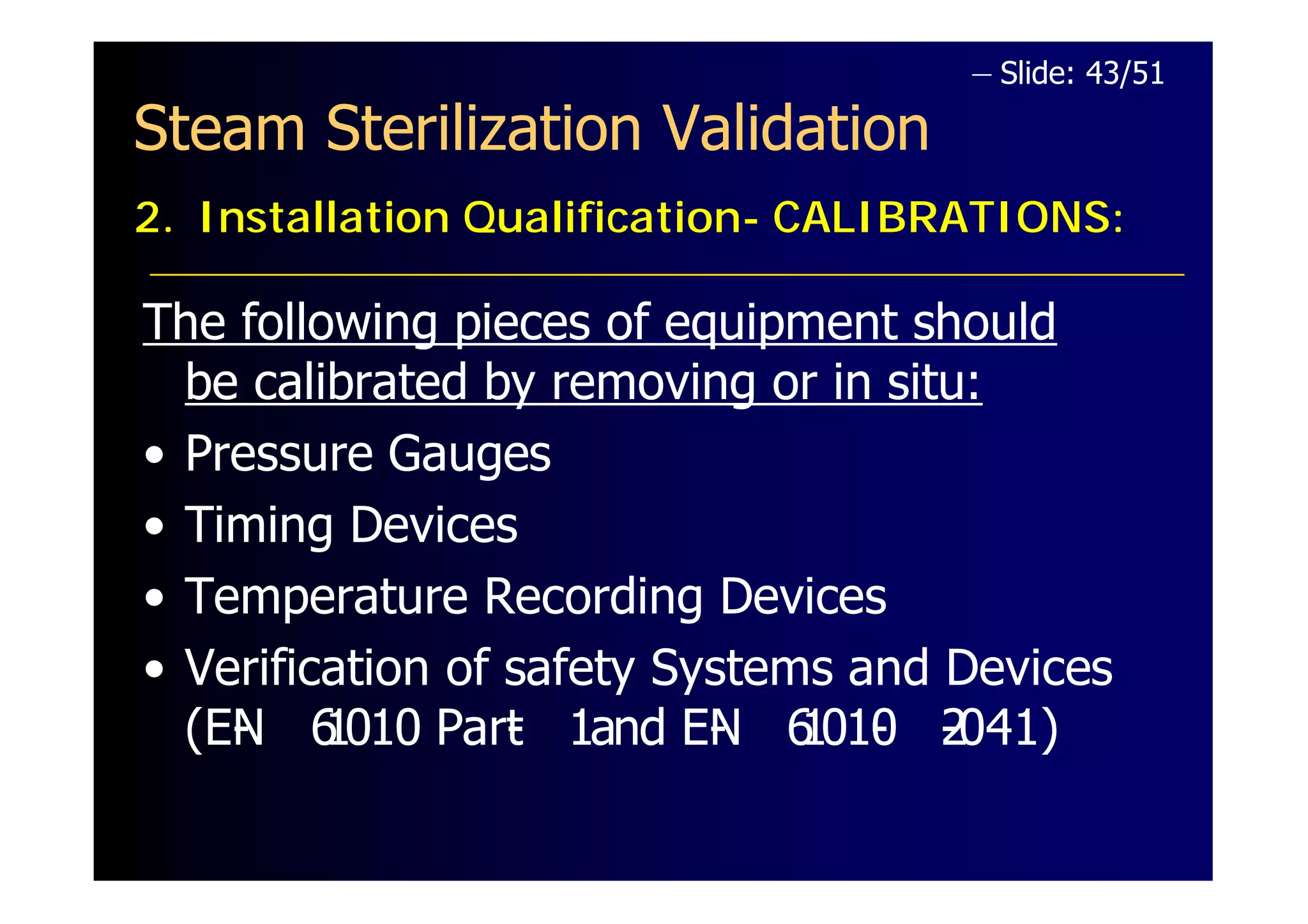 Validation of sterelization_equipment | PDF