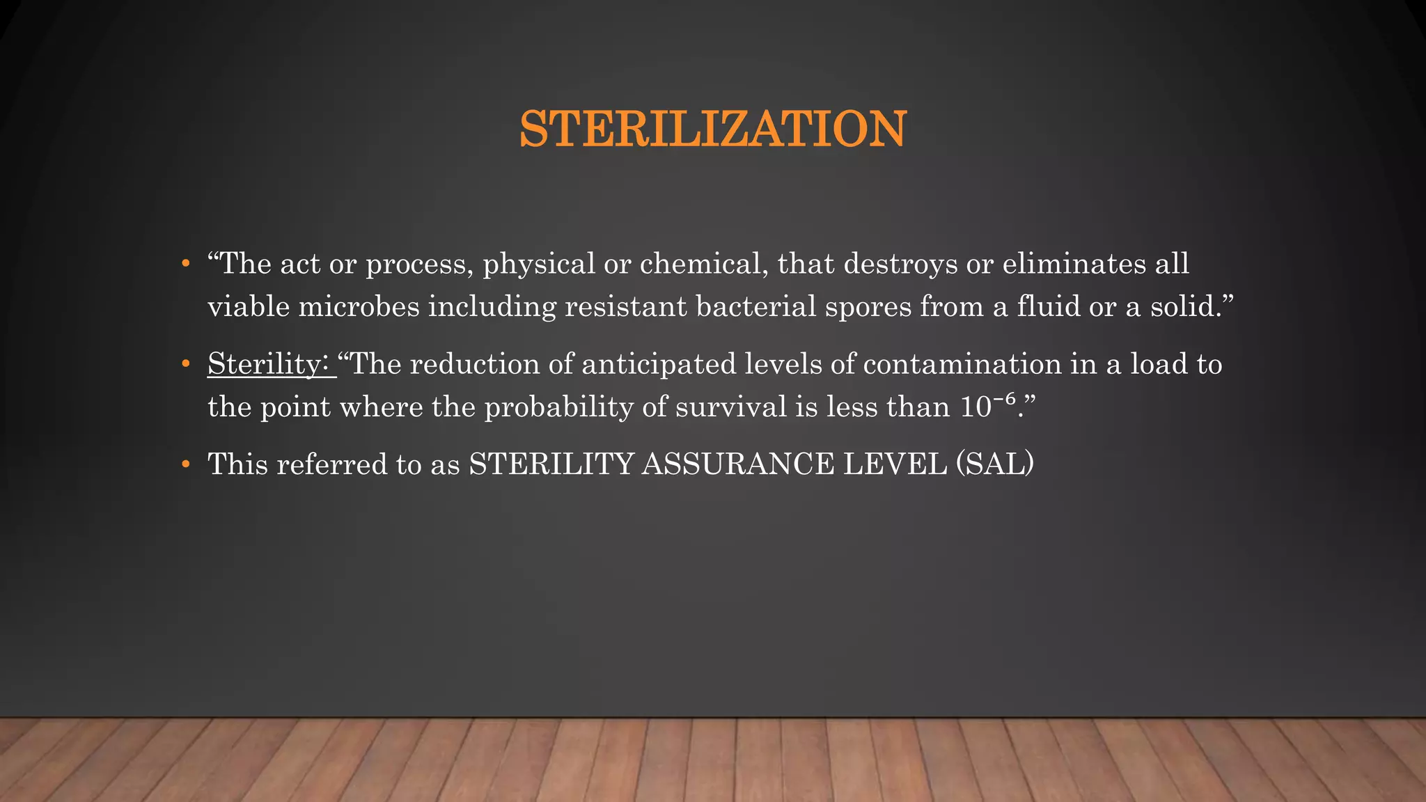 Validation of sterilization | PPTX