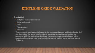 Validation of sterilization | PPTX