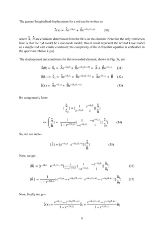 Validation of time domain spectral element-based wave finite element method for 1D axial ...
