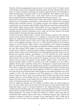 Validation of time domain spectral element-based wave finite element method for 1D axial ...