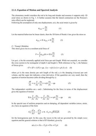 Validation of time domain spectral element-based wave finite element method for 1D axial ...