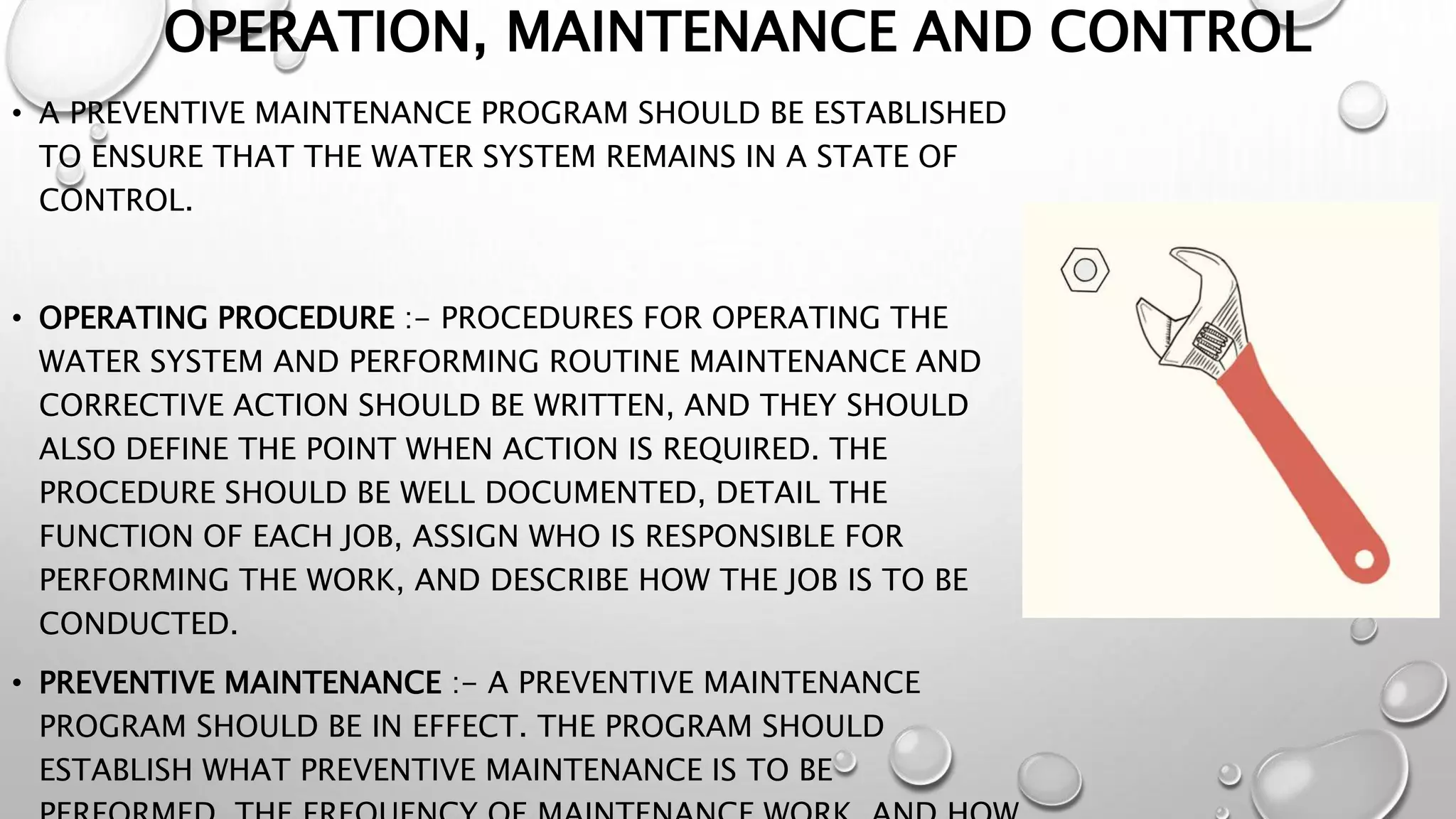 Validation of utility system (water system) | PPTX