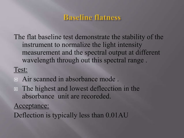 Validation Of Uv Visible Spectrophotometer Pptx