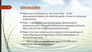 Validation of water | PPTX