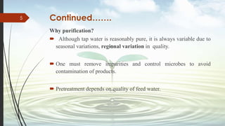 Validation of water | PPTX