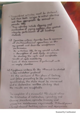 Pharmaceutical Validation - Notes.pdf