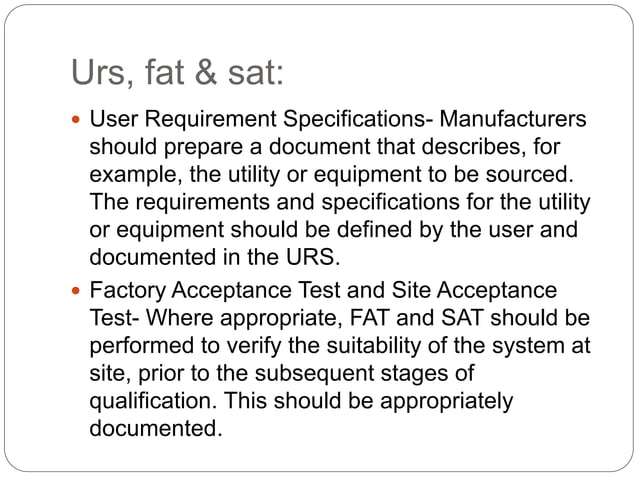 Validation, scope of validation, URS , WHO GUIDELINES FOR VALIDATION | PPTX