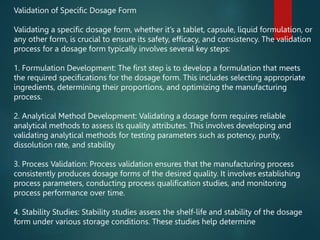 Pharmaceutical validation , Types of validation | PPTX