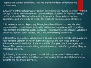 Pharmaceutical validation , Types of validation | PPTX