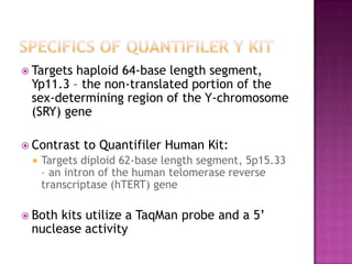 Quantifiler-Y Validation Study | PPTX