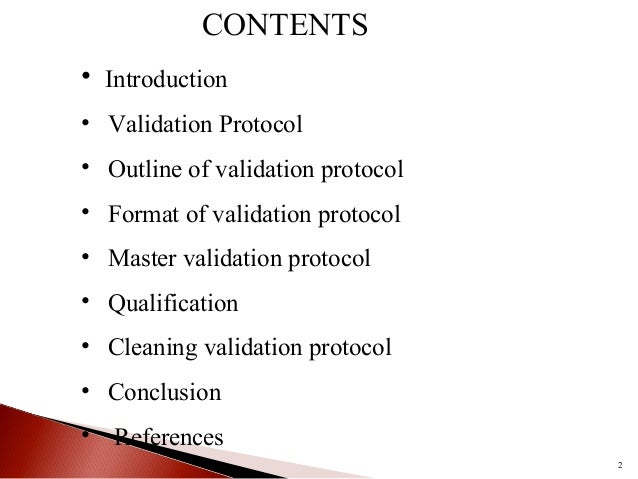 Validation Protocol