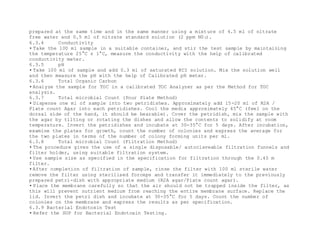 Validation protocol for hold time study of collected water samples | DOCX