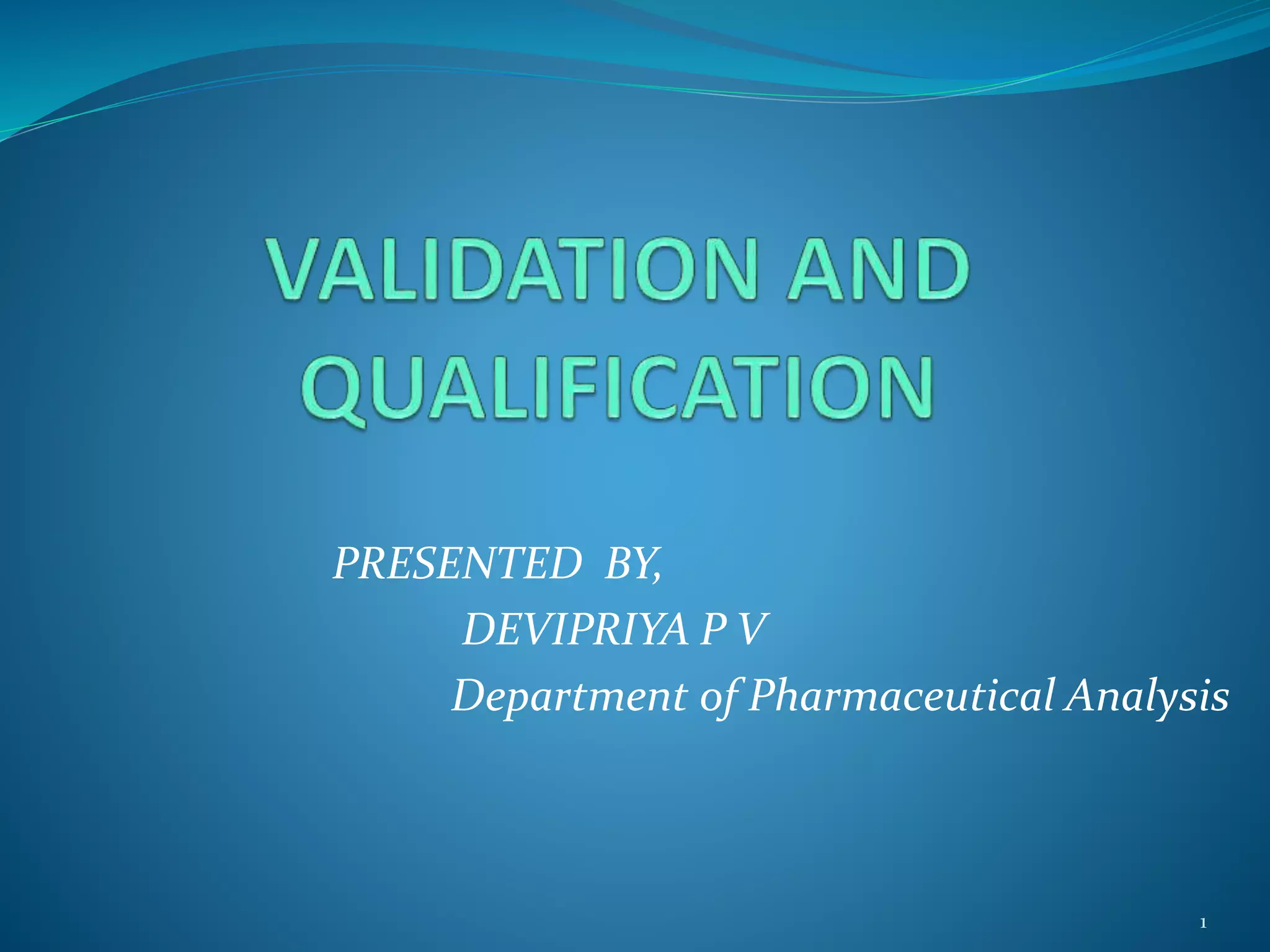 Validation qualification | PPTX