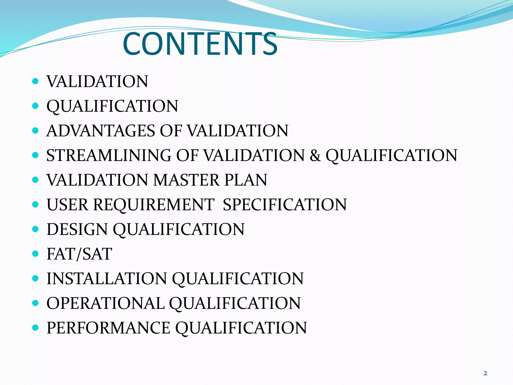 Validation qualification | PPTX