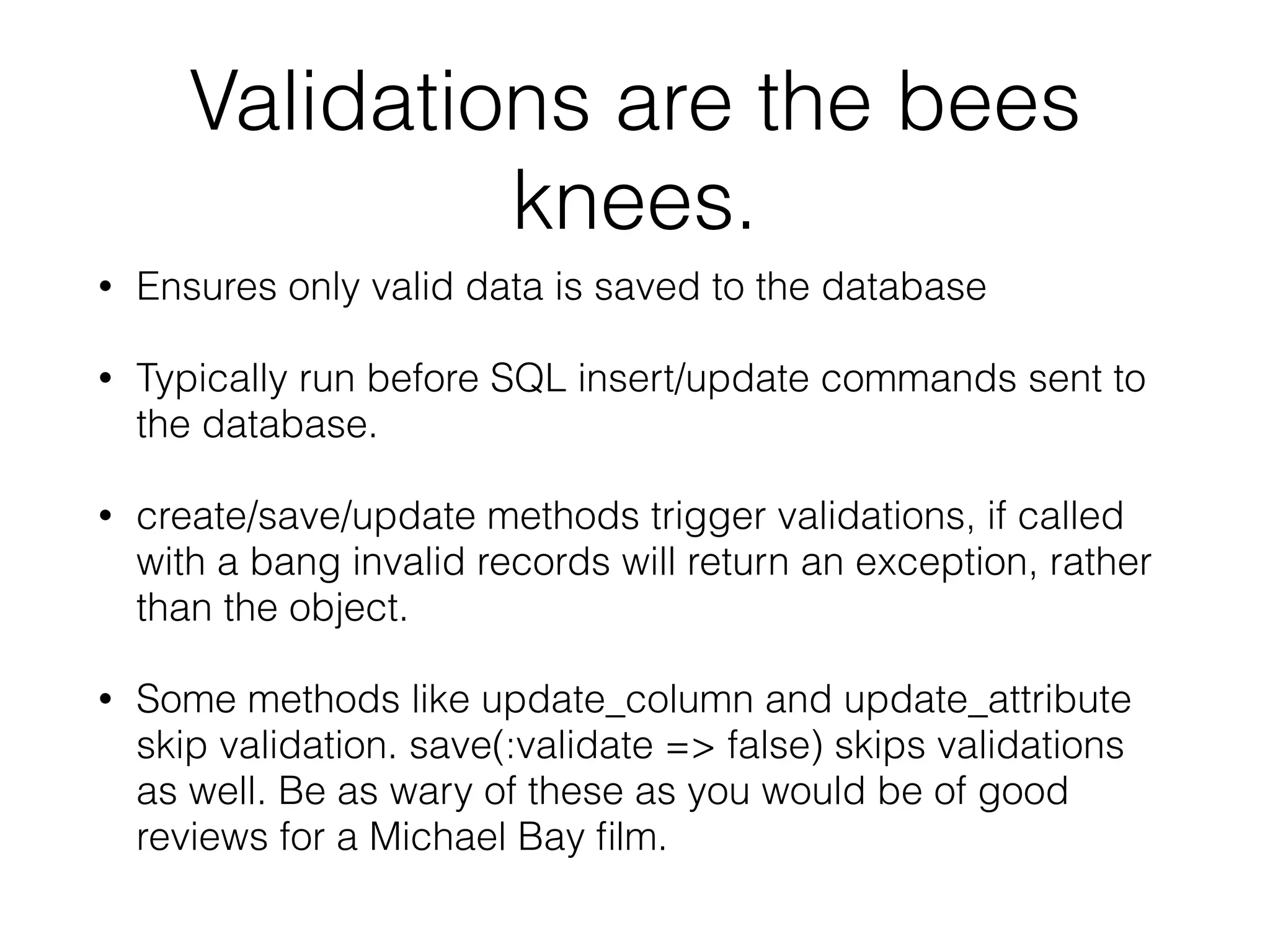 Validations 101 | PDF