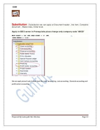 SAP Validation and substitution | PDF
