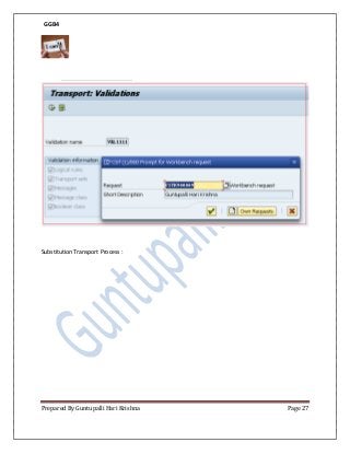 SAP Validation and substitution | PDF