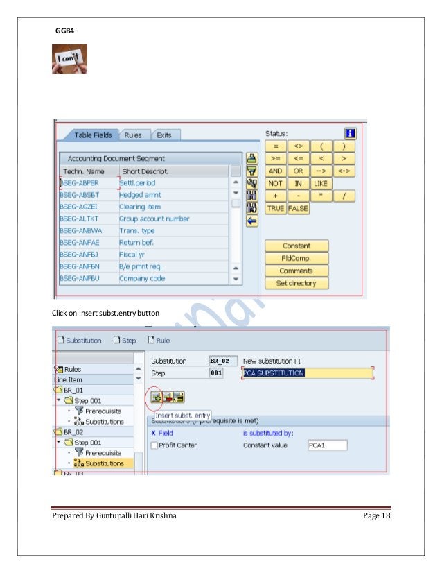 SAP Validation and substitution