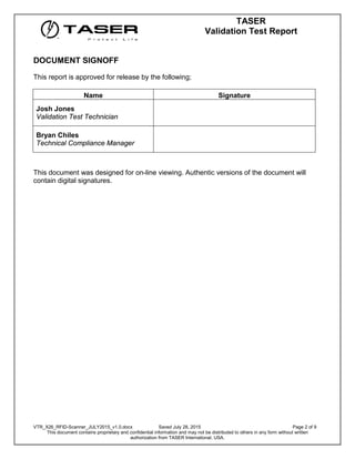 Validation test report | PDF