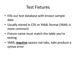 Validation unit testing | PPTX