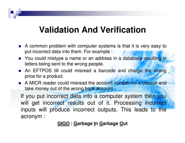 Validation verification | PPT