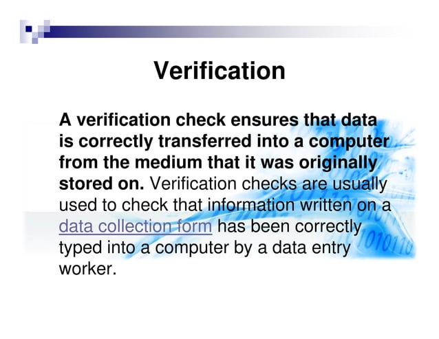 Validation verification | PPT
