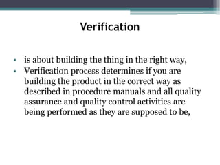 Validation vs. verification | PPTX