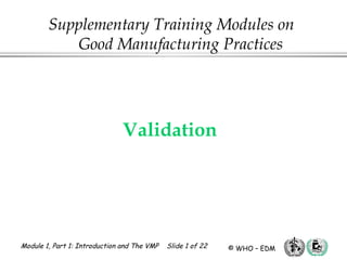 Validation presentation pharmaceutical | PPT