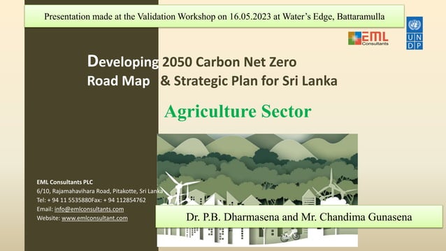 Developing 2050 Carbon Net Zero Road Map & Strategic Plan for Sri Lanka ...