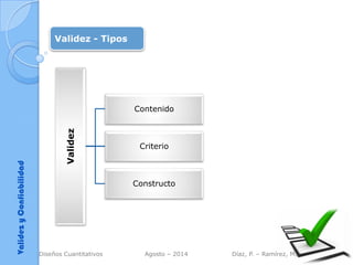Validez confiabilidad díaz_ramírez | PDF