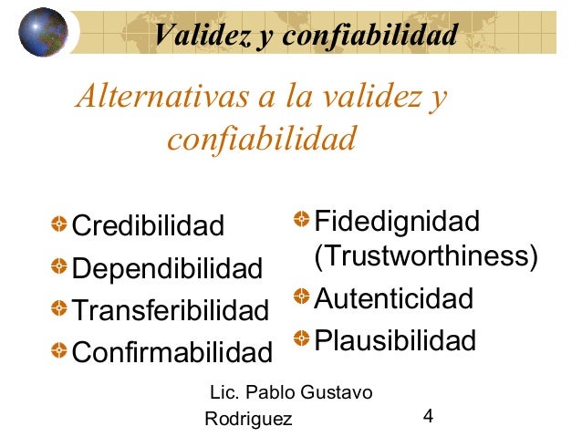 Validez y confiabilidad