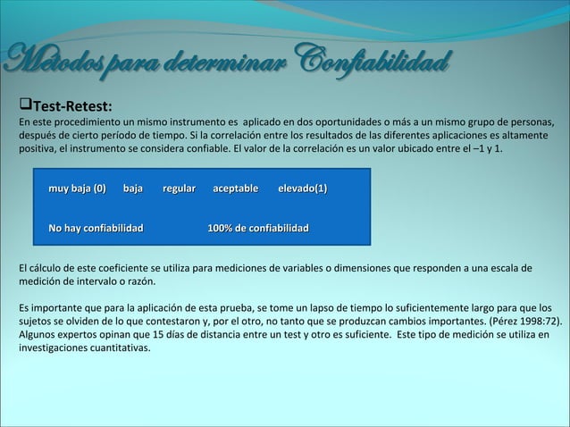 Validez y confiabilidad de instrumentos de medición en investigación ...