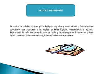 Validez y confiabilidad | PPTX