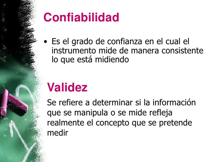 Validez y confiabilidad febrero 2009