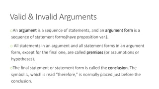 Valid & invalid arguments | PPTX