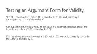 Valid & invalid arguments | PPTX