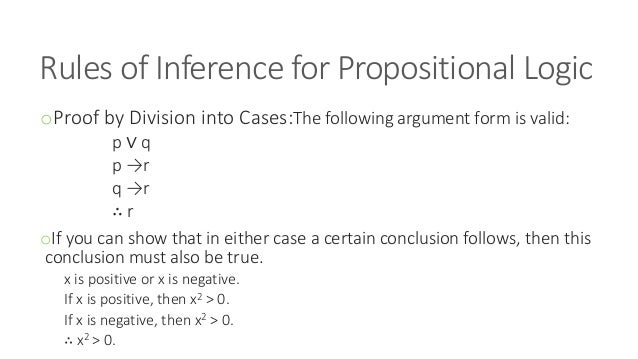 Valid & invalid arguments