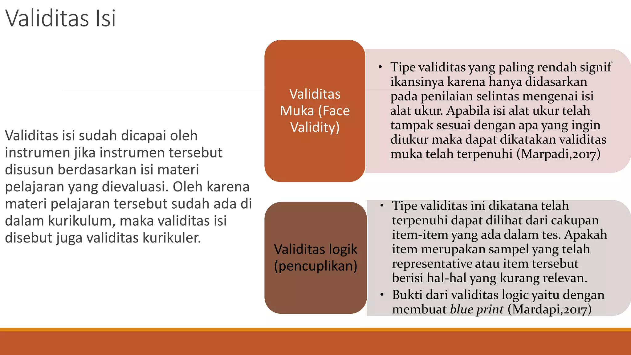 Validitas dan reabilitas | PPTX