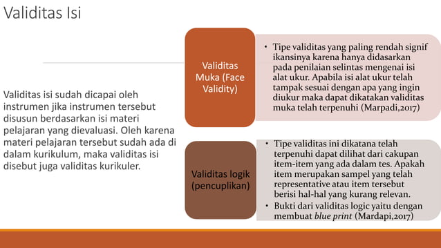 Validitas dan reabilitas | PPTX