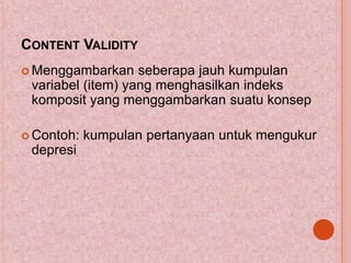 Validitas dan reabilitas dalam penelitian kedokteran | PPTX