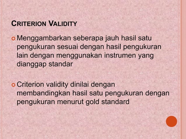 Validitas dan reabilitas dalam penelitian kedokteran | PPTX