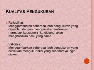 Validitas dan reabilitas dalam penelitian kedokteran | PPTX