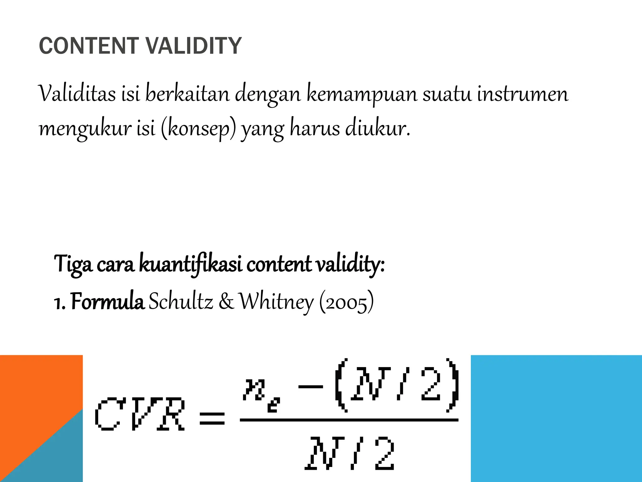Validitas dan Reliabilitas Metode Penelitian Pendidikanpptx | PPTX