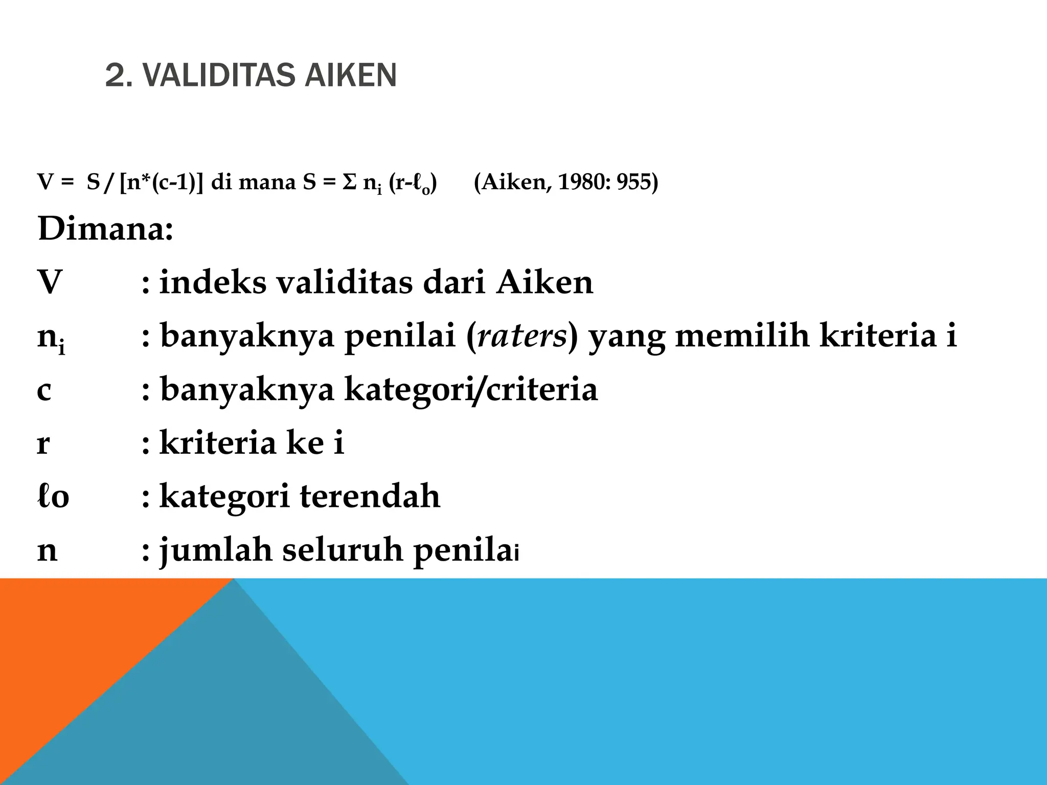 Validitas dan Reliabilitas Metode Penelitian Pendidikanpptx | PPTX