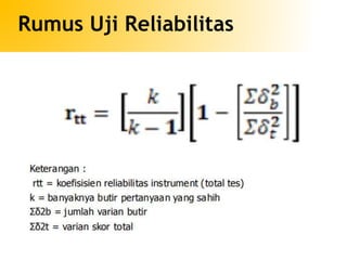 Validitas dan Reliabilitas...........................pptx