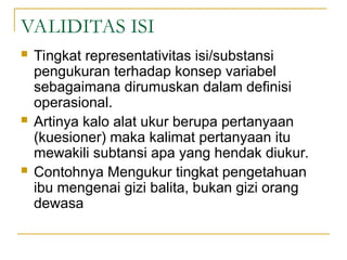 VALIDITAS DAN RELIABILITAS DALAM UJI STATISTIKA.ppt