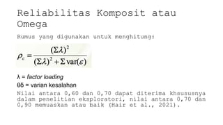 Validitas dan Reliabilitas dalam SEM.pptx