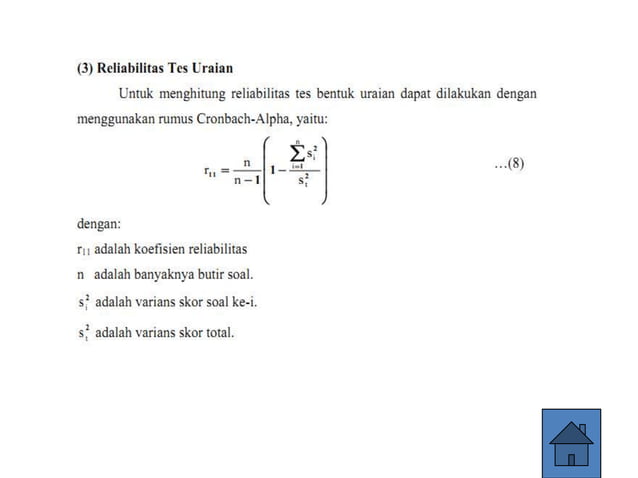 Validitas dan reliabilitas intrumen penelitian | PPT